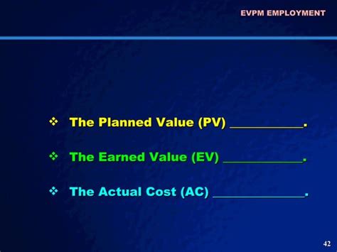 Earned Value Project Management Evpm Ppt