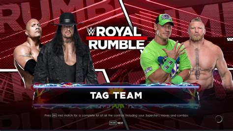 FULL MATCH Brock Lesnar John Cena VS The Rock The Undertaker
