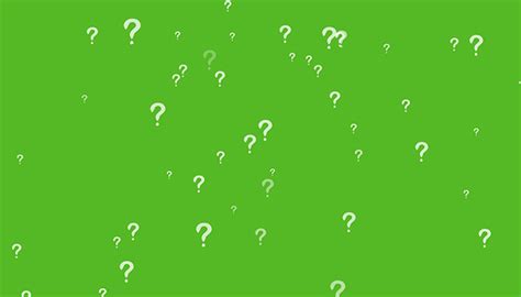 فوتیج پرده سبز علامت سوال بر روی صفحه سبز