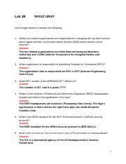 DCN286 Lab2B Stu 1 Docx Lab 2B YAVUZ URAY Use Google Search To