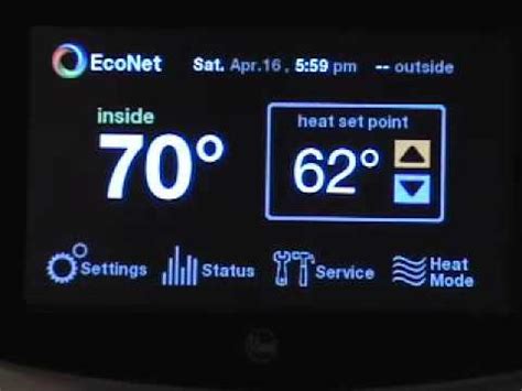 Ruud Econet Thermostat Manual Control Center Support Ruud Lolaillustration