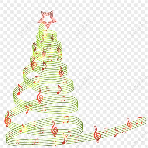 녹색 추상적 인 그라데이션 일러스트 크리스마스 음악 트리 노트색깔클립 아트 Png 일러스트 무료 다운로드 Lovepik