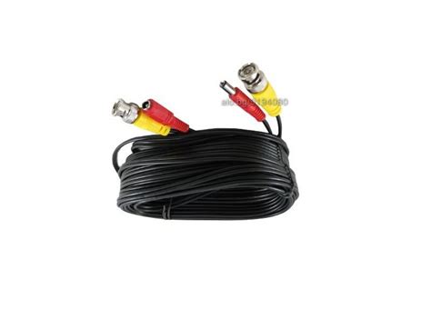 18 метра Кабел за видеонаблюдение за връзка между Dvr и камера с фабрични конектори Bnc