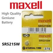 MAXELL ORIGINAL SILVER OXIDE SR521SW BATTERY