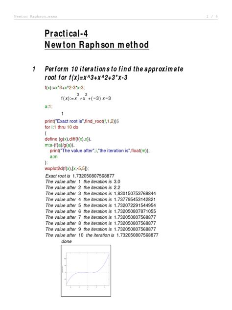 newton raphson pdf mathematical relations elementary mathematics