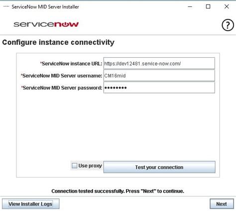 ServiceNow MID Server For Use With SCCM Recast