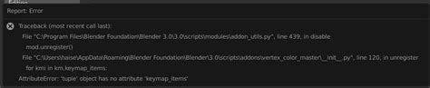 Addon Not Working On Blender Issue Andyp Blender Vertex Color Master Github