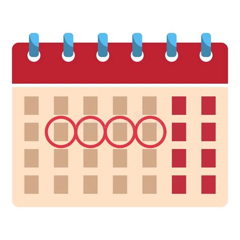 Menstrual Cycle Chart Stock Illustrations 278 Menstrual Cycle Chart