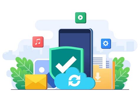 Cloud Computing And Database Service Premium Ai Generated Vector