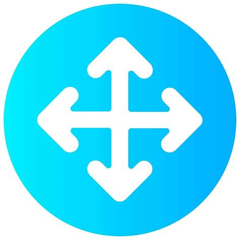 Drag Arrow Vector Gradient Round Icon 26323218 Vector Art At Vecteezy
