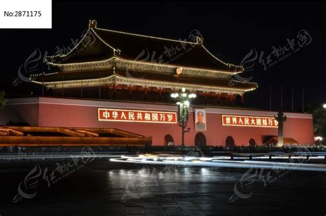 侧拍天安门夜景高清图片下载红动中国