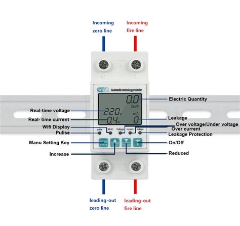 Wifi Tuya Remote Control Over And Over Voltage Current Limiting Leakage