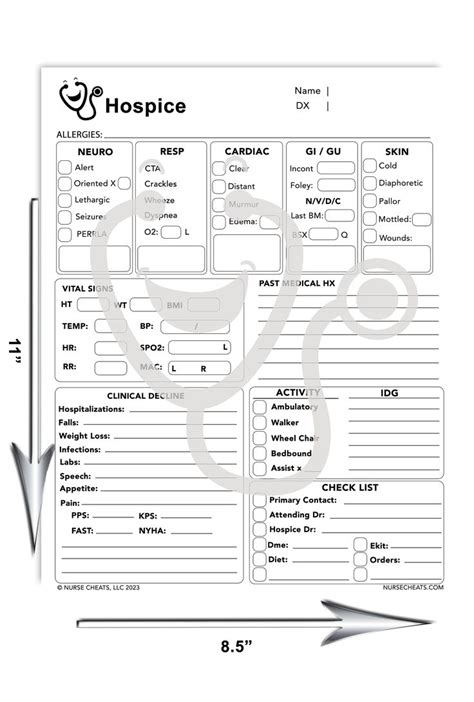 Hospice Assessment Form Nursing Notes Home Health Nurse Health Check