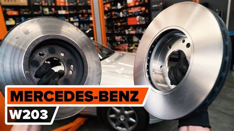 Как да сменим предни спирачни дискове на MERCEDES BENZ W203 C Класа
