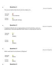 ENC CHAPTER QUIZ Docx Question Out Of Points The Sexual Relationships David Lurie