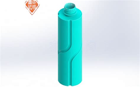 亦明图记SolidWorks实例绘制矿泉水瓶学习如何绘制瓶体上的凹槽和瓶口螺纹 哔哩哔哩 bilibili