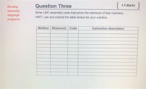 Solved Develop Assembly Language Programs Question Three 15