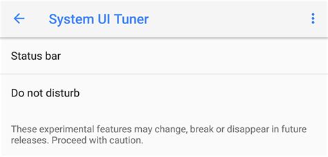 Android O Feature Spotlight System Ui Tuner Loses Features In Developer Preview 3