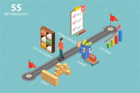 Premium Vector 3d Isometric Flat Vector Conceptual Illustration Of 5s Methodology