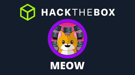 Meow HackTheBox Starting Point YouTube