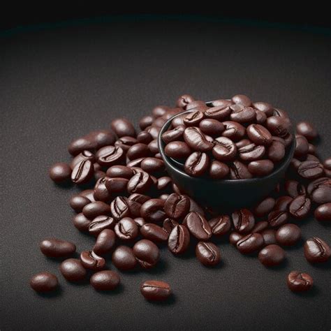 premium ai image coffee with bean background image generated ai
