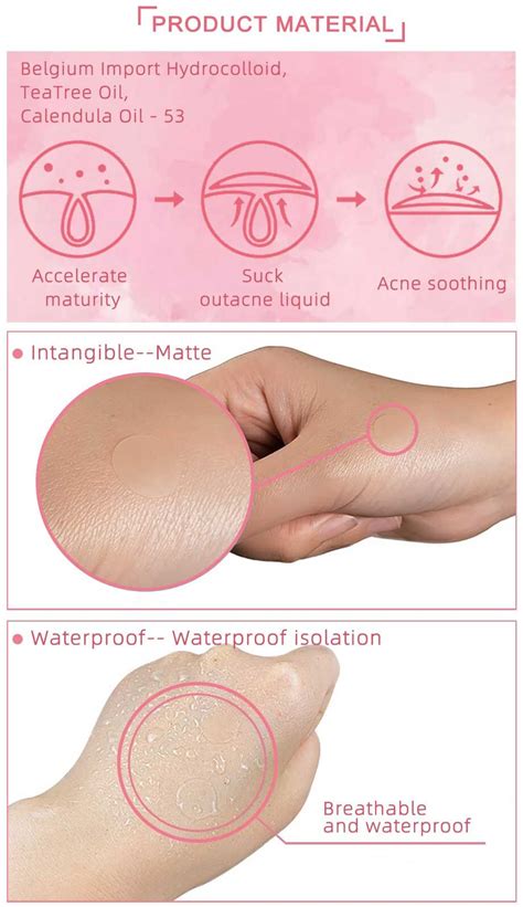Custom Waterproof Invisible Hydrocolloid Acne Pimple Spot Patch