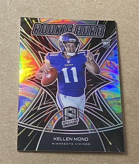 Kellen Mond Rc 2021 Spectra Rookie Aura 2675 Card Ro 6 Ebay