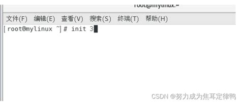 Linux操作系统指定运行级别init5和init3找回linux最高权限的密码帮助指令init 5 Csdn博客