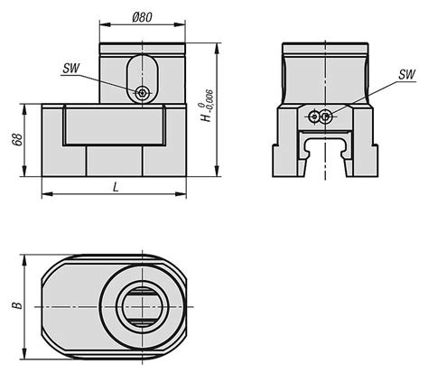 Kipp Módulo Básico De 5 Eixos Unilock Vario Tamanho De Sistema 80 Mm