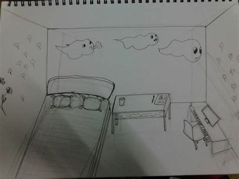 房间画美术 美术画简笔画 伤感说说吧