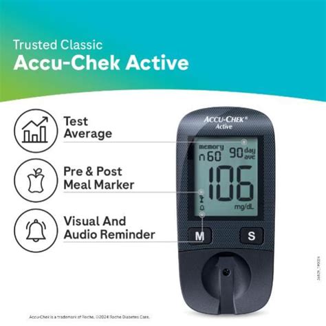 Accu Chek Active Glucose Monitor With Free 10 Test Strips In Devices Aariana Wellness