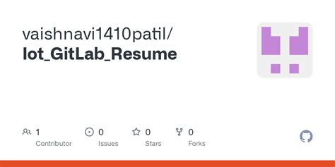 Github Vaishnavi1410patiliotgitlabresume