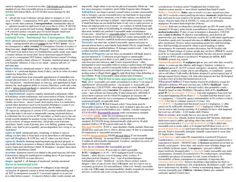 Torts Attack Outline Causation In Negligence Lowest Cost Avoider