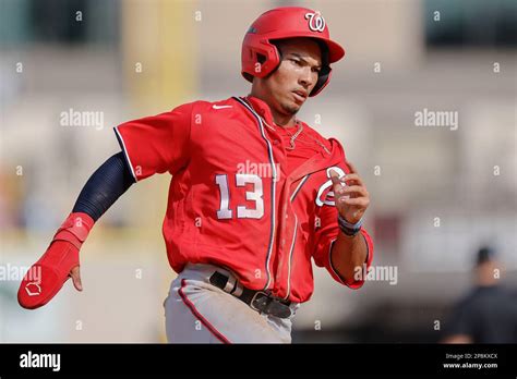 Lakeland Fl Usa Washington Nationals Outfield Daylen Lile 130