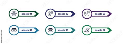 Outline Icons Set From Business And Analytics Concept Editable Vector Included Production