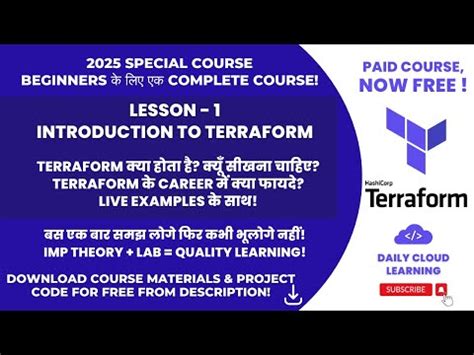 Introduction To Terraform Terraform Course For Beginners In Hindi Slides Demo Projects