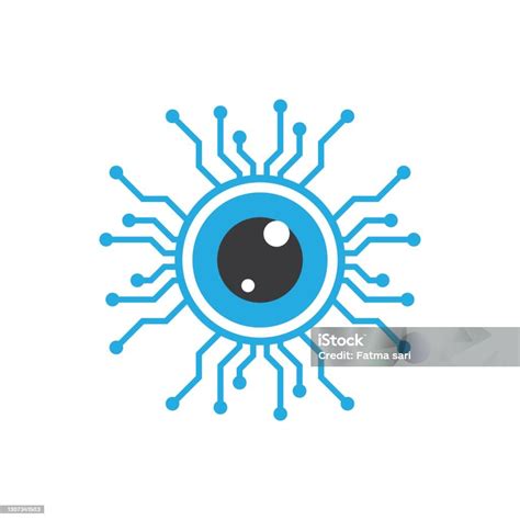 眼睛技術標誌圖像向量圖形及更多商務圖片 商務 商標 技術 Istock