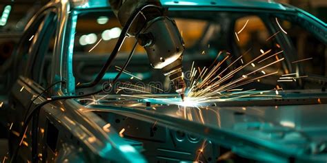 Automated Welding Of Car Frames Using Robotic Arm Concept Welding