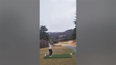 중원cc 드라이버티샷 스크린골프 Golf 골프 장타자부부 독학골프 골때려 Shorts Youtube
