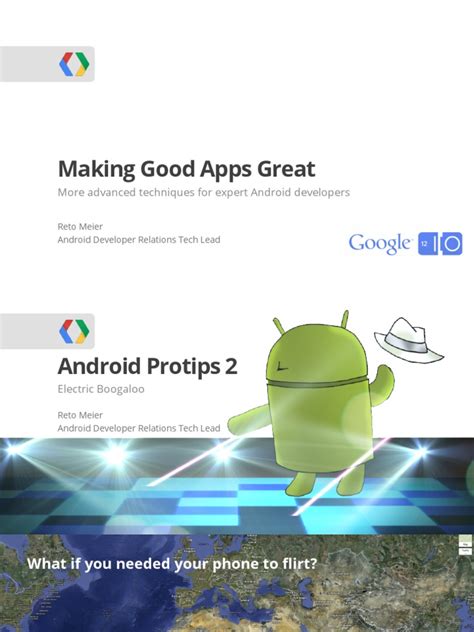 Making Good Apps Great More Advanced Topics For Expert Android
