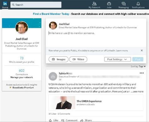 How To Create A Status Update On LinkedIn Dummies
