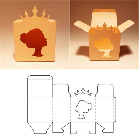 Box With Handle Template Square Box Cube Box Favor Box G Inspire Uplift