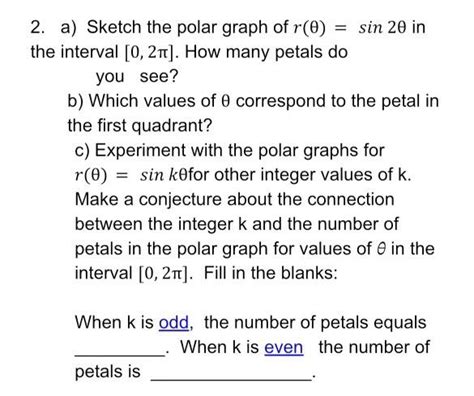 Solved a Sketch the polar graph of r θ sin θ in interval Chegg com