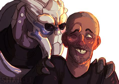 Me Garrus X Shepard By Shaiger On Deviantart