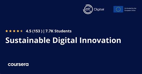 Sustainable Digital Innovation Coursera