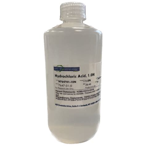 Hcl Hydrochloric Acid 1n