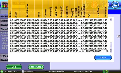 how to configure the built in atomic clock for precision timing te