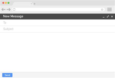 이메일 템플릿 빈 전자 메일 브라우저 창입니다 메일 메시지 웹 페이지 벡터 프레임입니다 벡터 그림입니다 개념에 대한 스톡 벡터 아트 및 기타 이미지 Istock