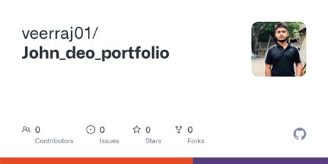 Github Veerraj John Deo Portfolio