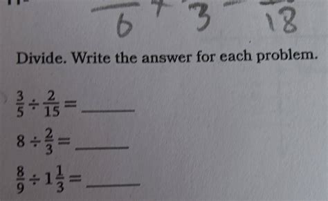 Solved Divide Write The Answer For Each Problem 35 215 8 2